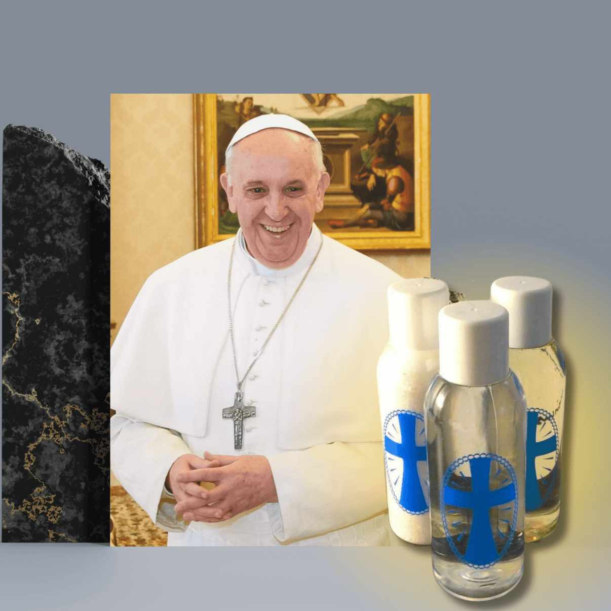 Blessed Exorcised Holy Water Oil & Salt - Christian Sacramentals ...