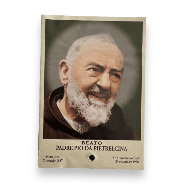Padre Pio Holy Card - St. Pio vintage Prayer Card – Catholically