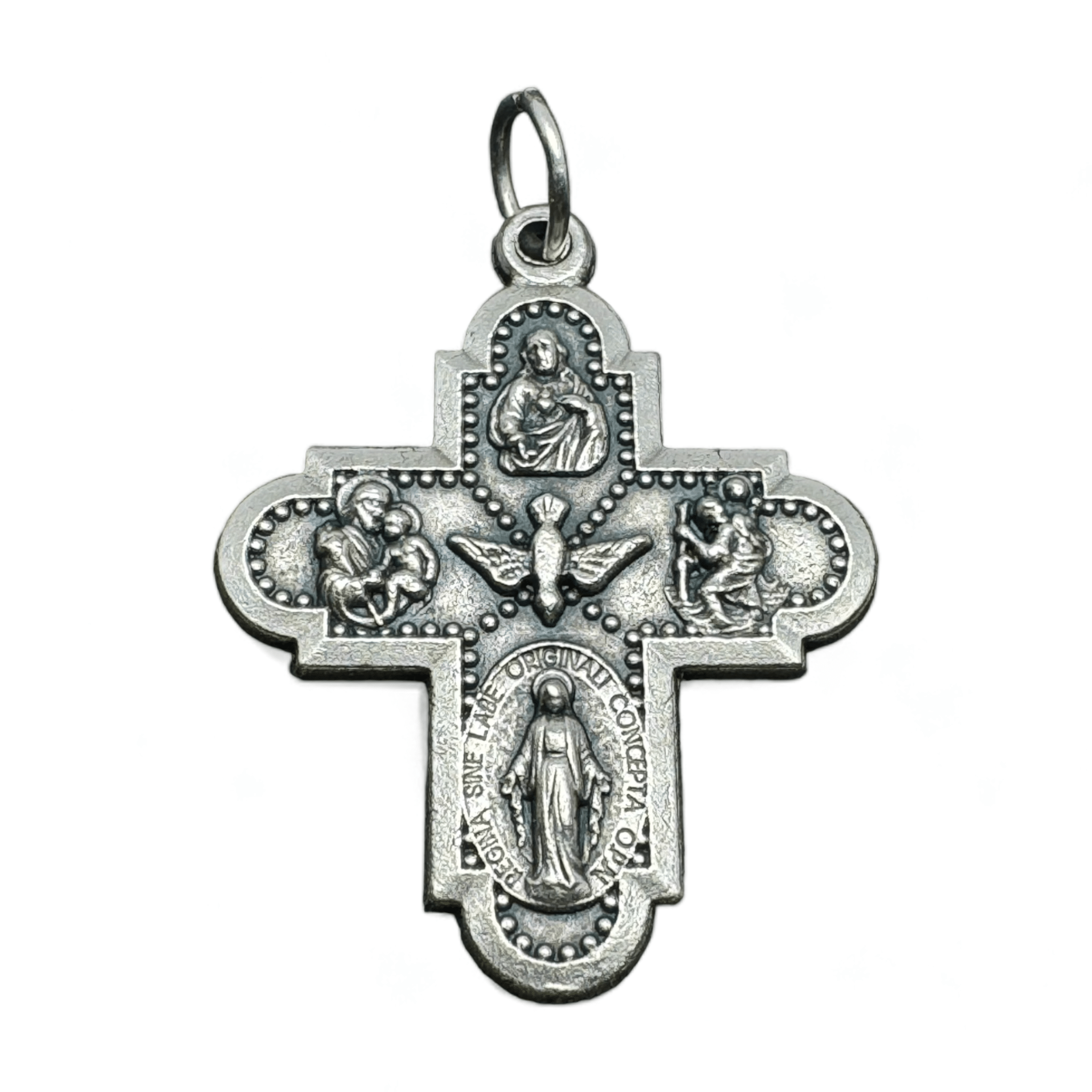 Four Way Greek Cross - Catholic Crucifix - Rosary Parts -Blessed ...