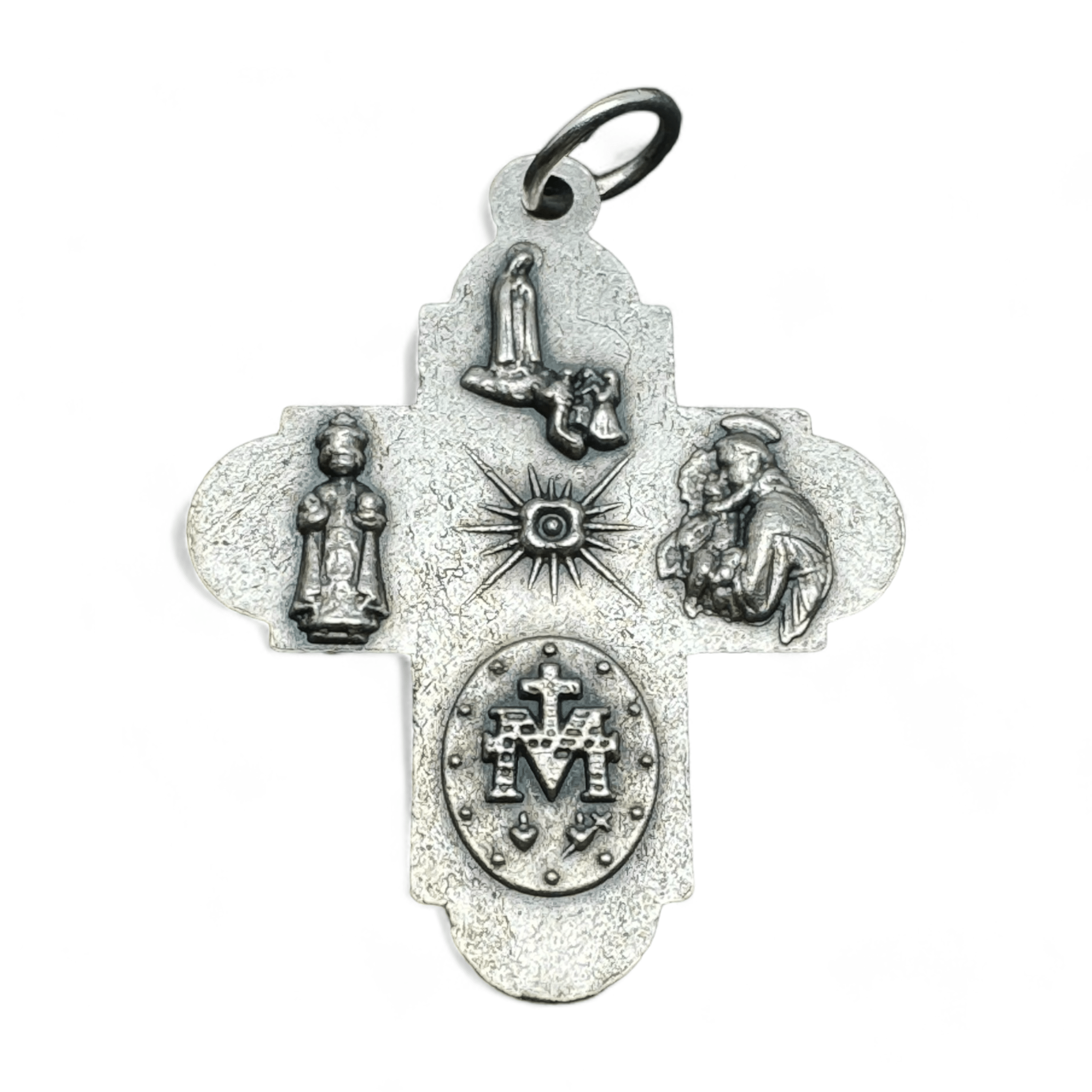 Four Way Greek Cross - Catholic Crucifix - Rosary Parts -Blessed ...