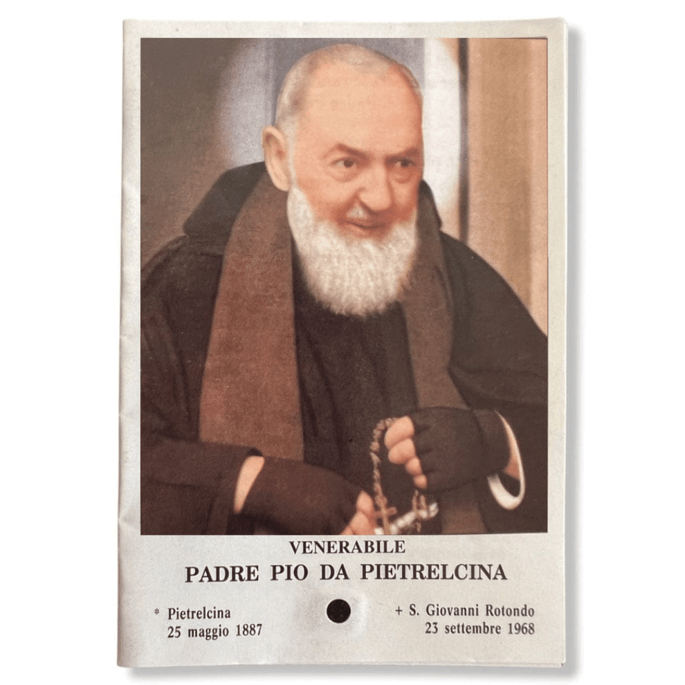 Padre Pio Holy Card - St. Pio vintage Prayer Card – Catholically