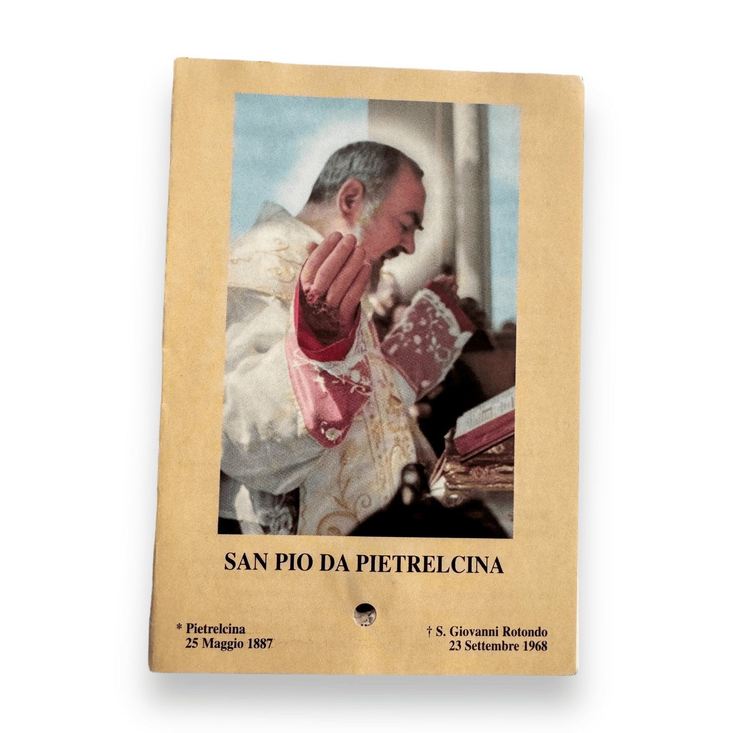 Padre Pio Holy Card - St. Pio vintage Prayer Card – Catholically