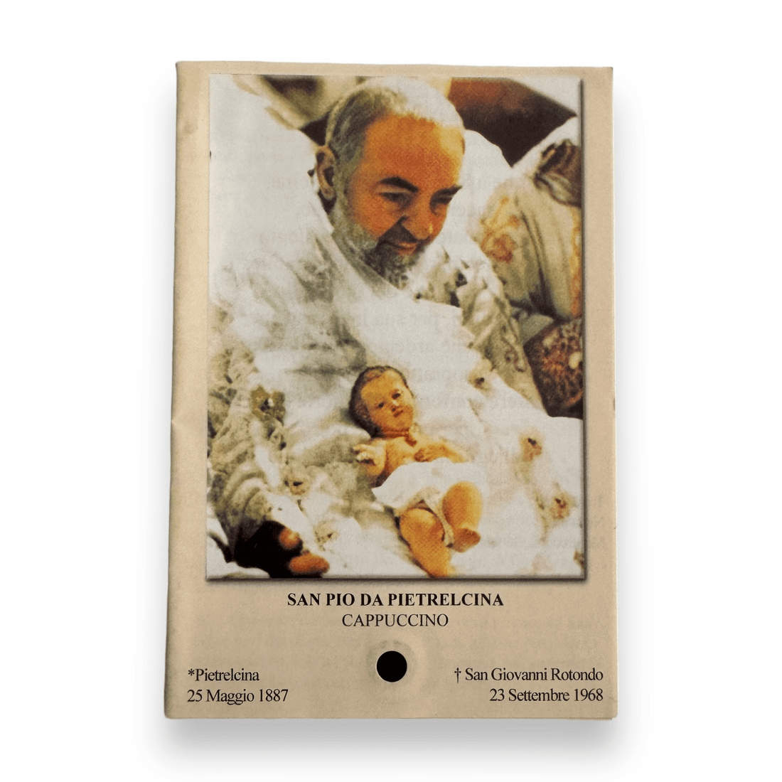 Padre Pio Holy Card - St. Pio vintage Prayer Card – Catholically