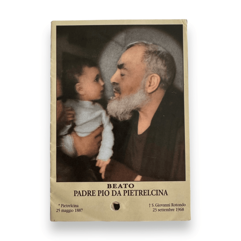 Padre Pio Holy Card - St. Pio vintage Prayer Card – Catholically
