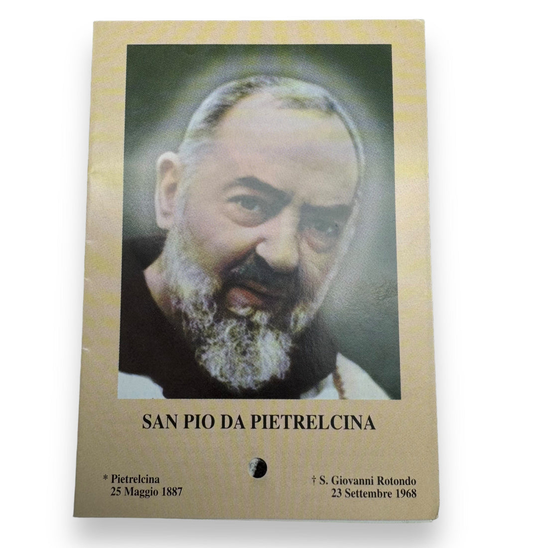 Padre Pio Holy Card - St. Pio vintage Prayer Card – Catholically