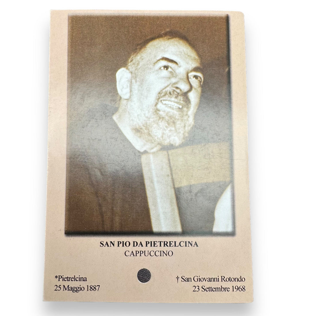 Padre Pio Holy Card - St. Pio vintage Prayer Card – Catholically