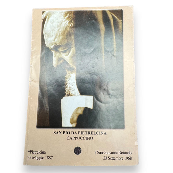 Padre Pio Holy Card - St. Pio vintage Prayer Card – Catholically