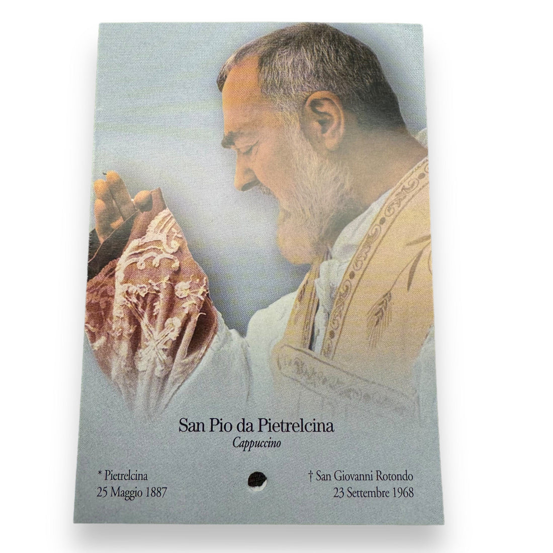 Padre Pio Holy Card - St. Pio vintage Prayer Card – Catholically