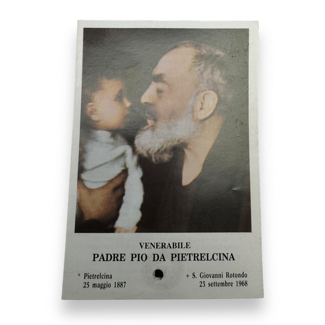 Padre Pio Holy Card - St. Pio vintage Prayer Card – Catholically