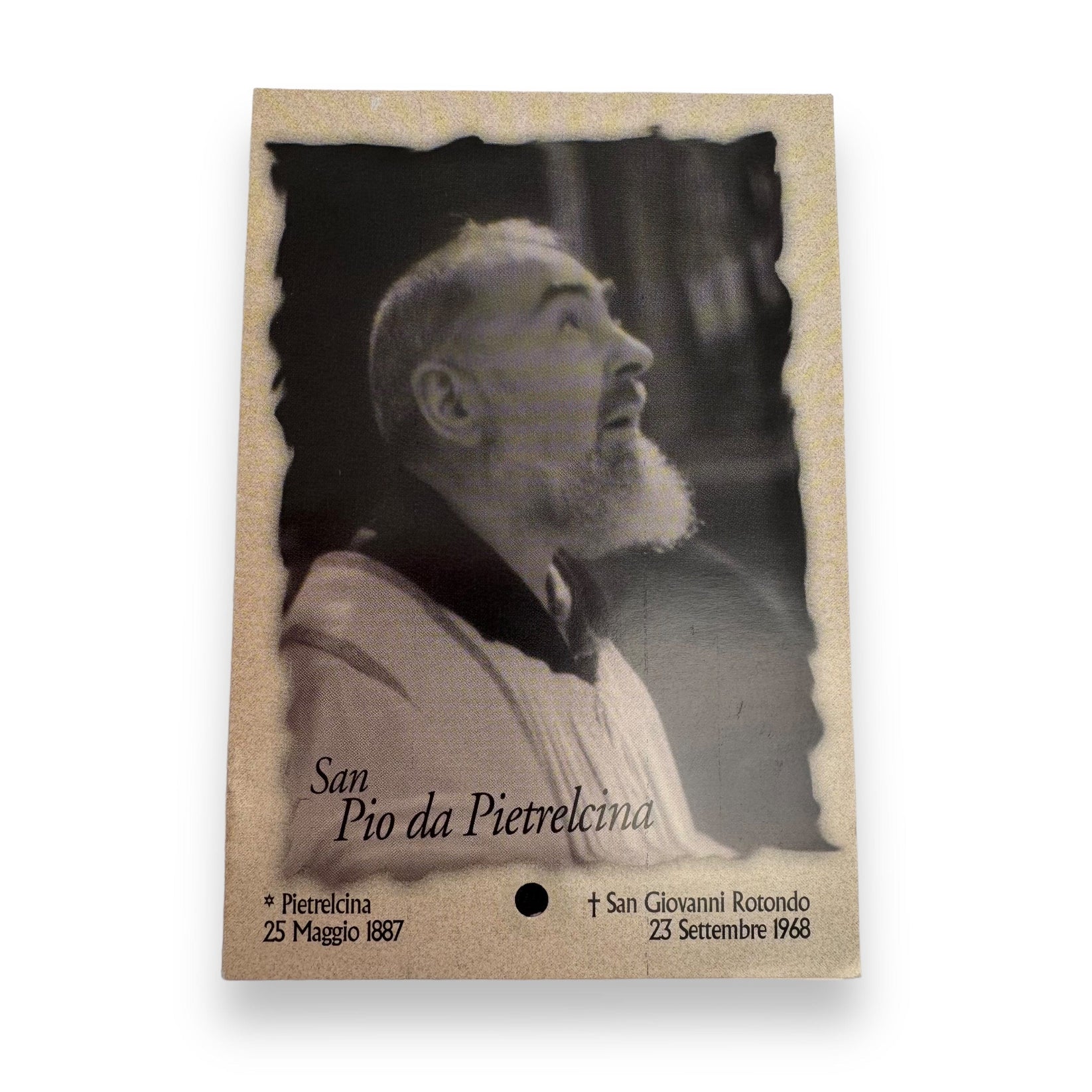 Padre Pio Holy Card - St. Pio vintage Prayer Card – Catholically