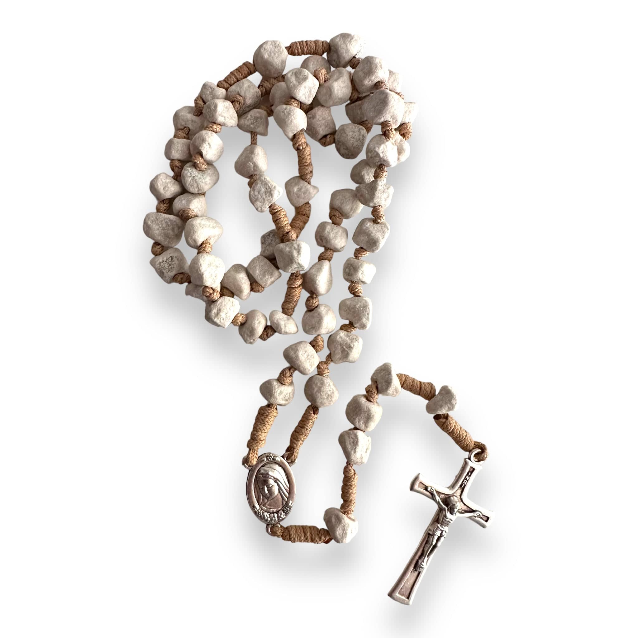 Medjugorje Rosary made with rocks | Catholically