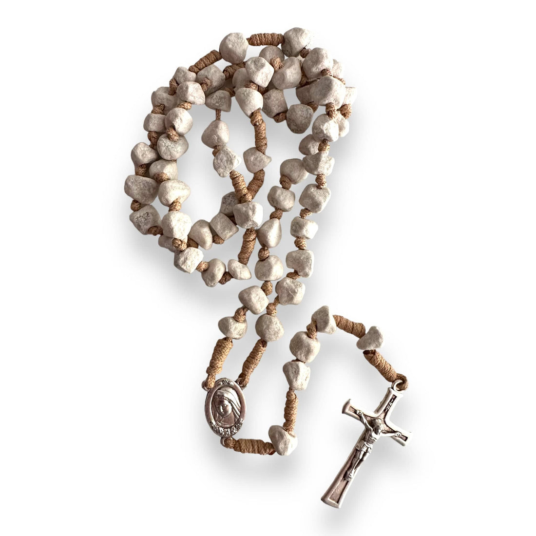 Medjugorje Rosary made with rocks | Catholically