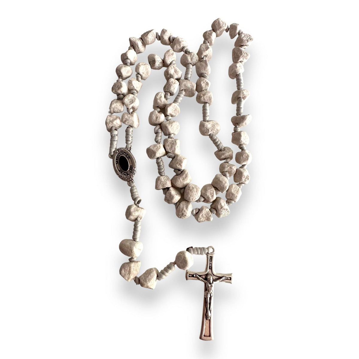 Medjugorje Rosary made with rocks | Catholically