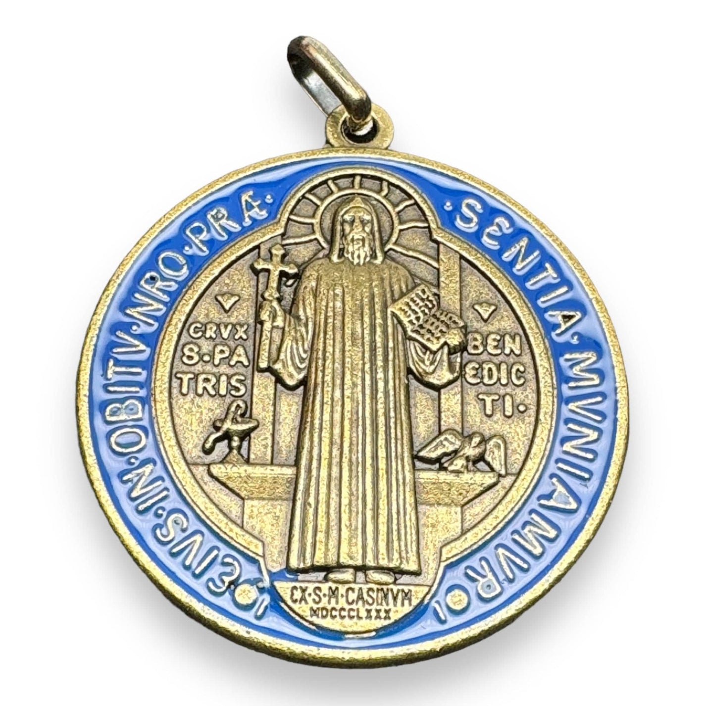 Saint Benedict 1.5" Blessed Medal - Exorcism - Medalla de San Benito ...