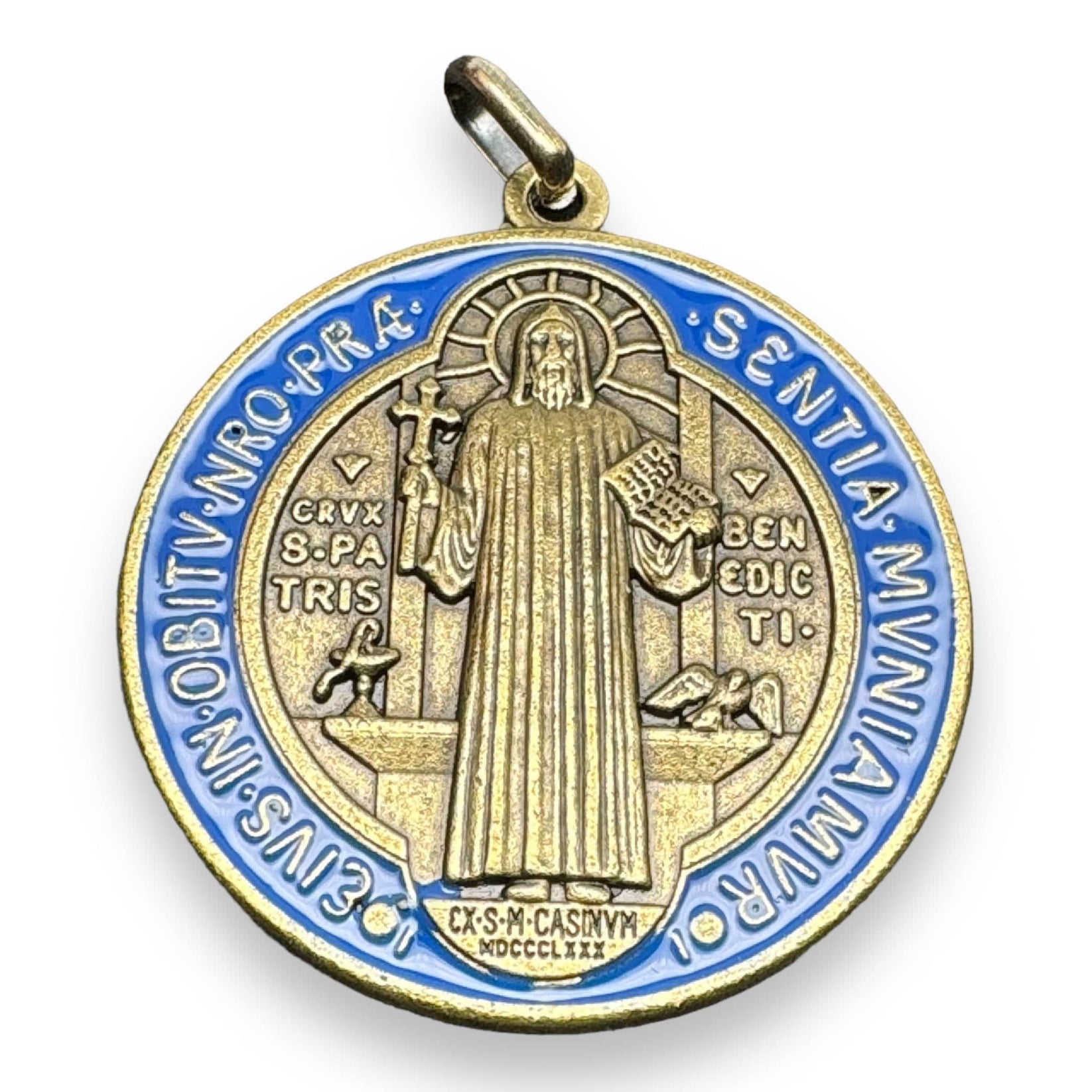 Saint Benedict 1.5" Blessed Medal - Exorcism - Medalla de San Benito ...