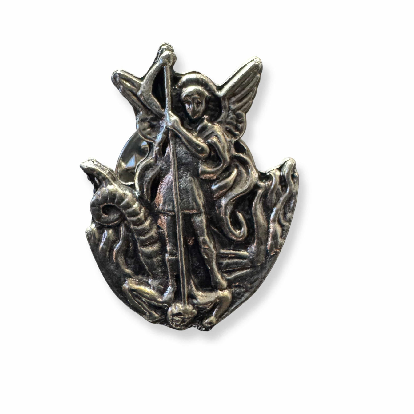 Saint Michael Archangel Pin Guardian Angel Lapel Pin - Blessed by Pope ...