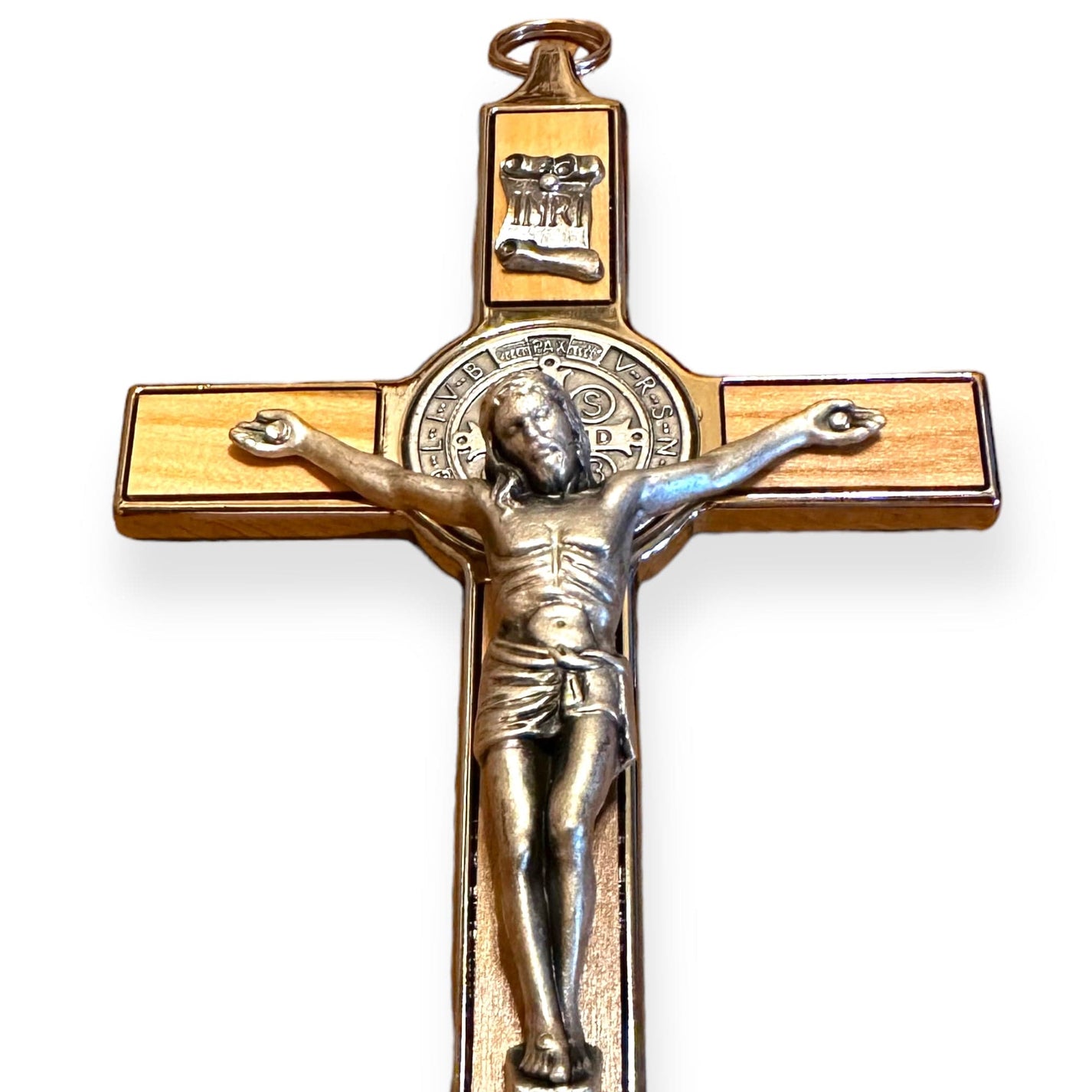 St. Benedict HQ 7" Wooden Crucifix | Exorcism Cross | Blessed ...