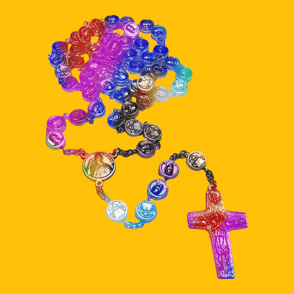 Dedicated To Pope Francis - Metal Rosary - Heavy! - Blessed by Pope ...