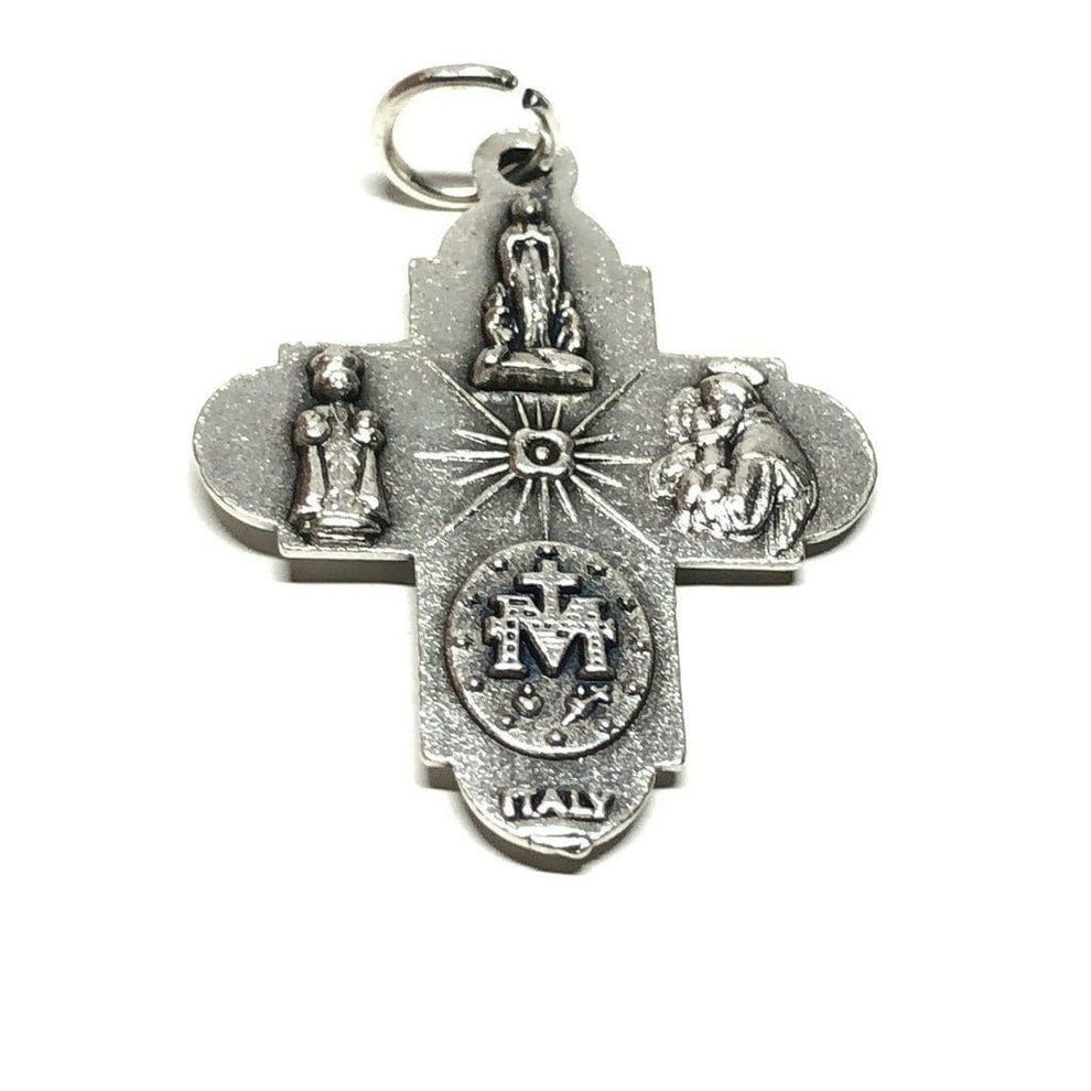 Four Way Greek Cross - Catholic Crucifix - Rosary Parts -Blessed ...