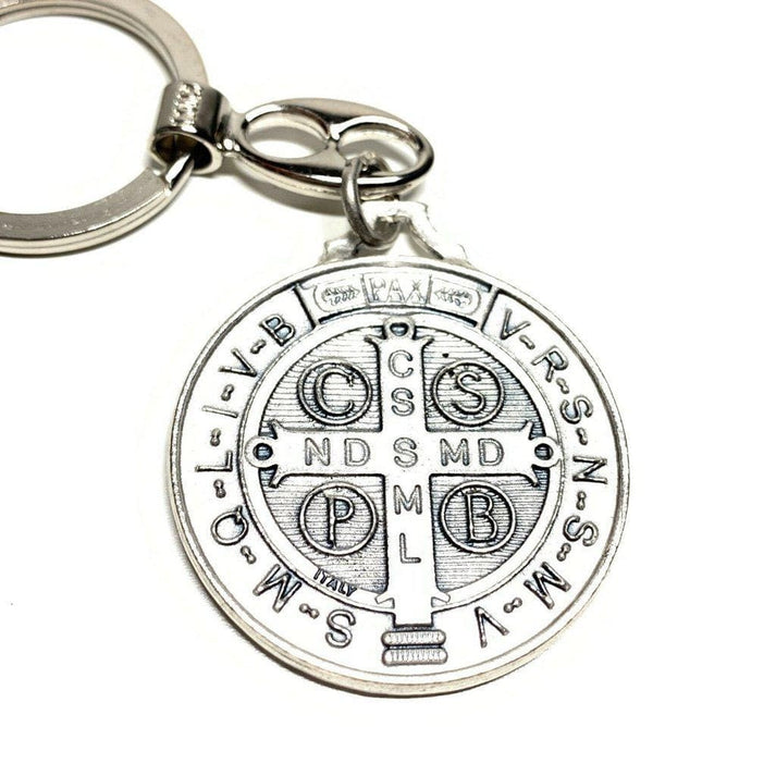 Key Chain - St. Saint Benedict Key Ring Medallion Exorcism Blessed ...