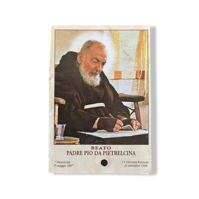 Padre Pio Holy Card - St. Pio vintage Prayer Card – Catholically