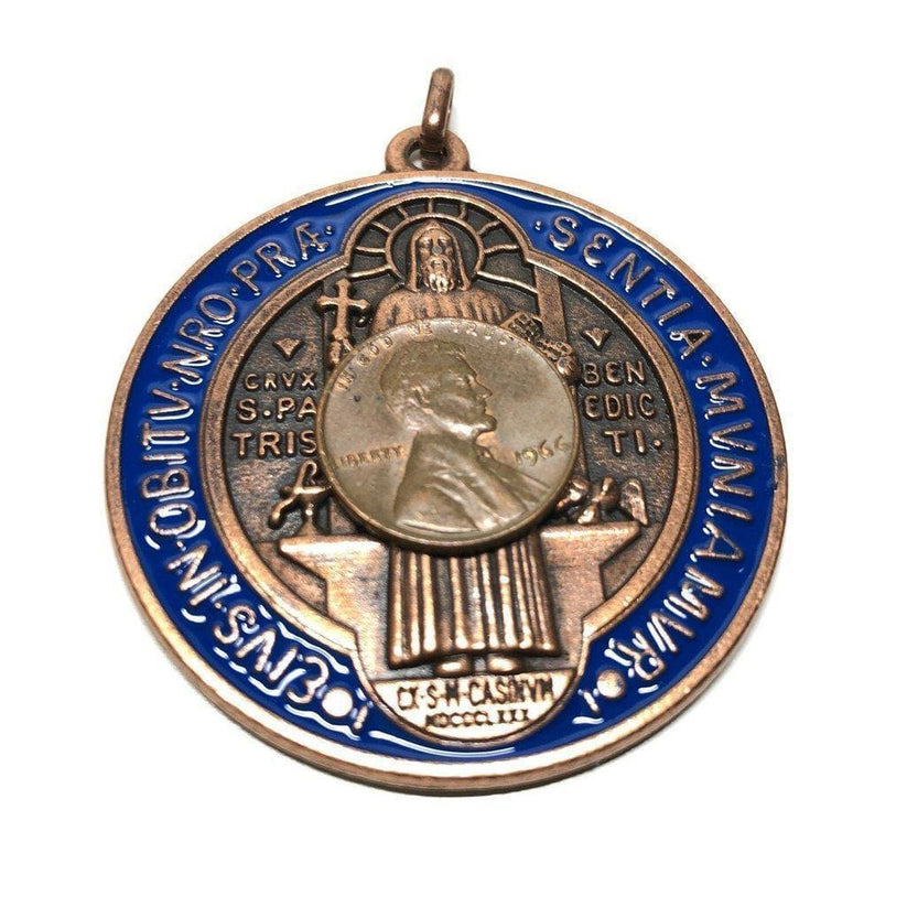 Saint Benedict 2" Medal Exorcism Medalla San Benito - Blessed by Pope ...