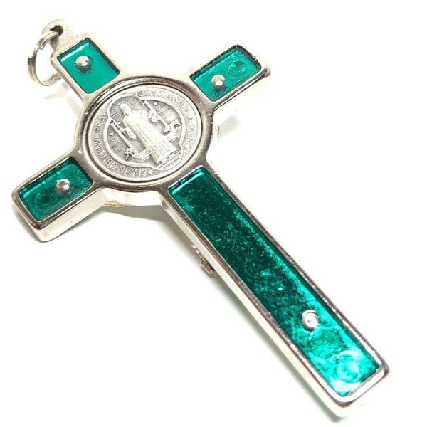 St. Benedict 3" Green Crucifix - Exorcism - High Quality Cross ...