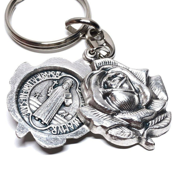 St. Benedict Medal Key Fob | Key Ring | Exorcism | Key Chain -Blessed ...