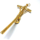 Wall Crucifix - Scorzelli Golden Cross - St. JPII- Blessed by Pope ...